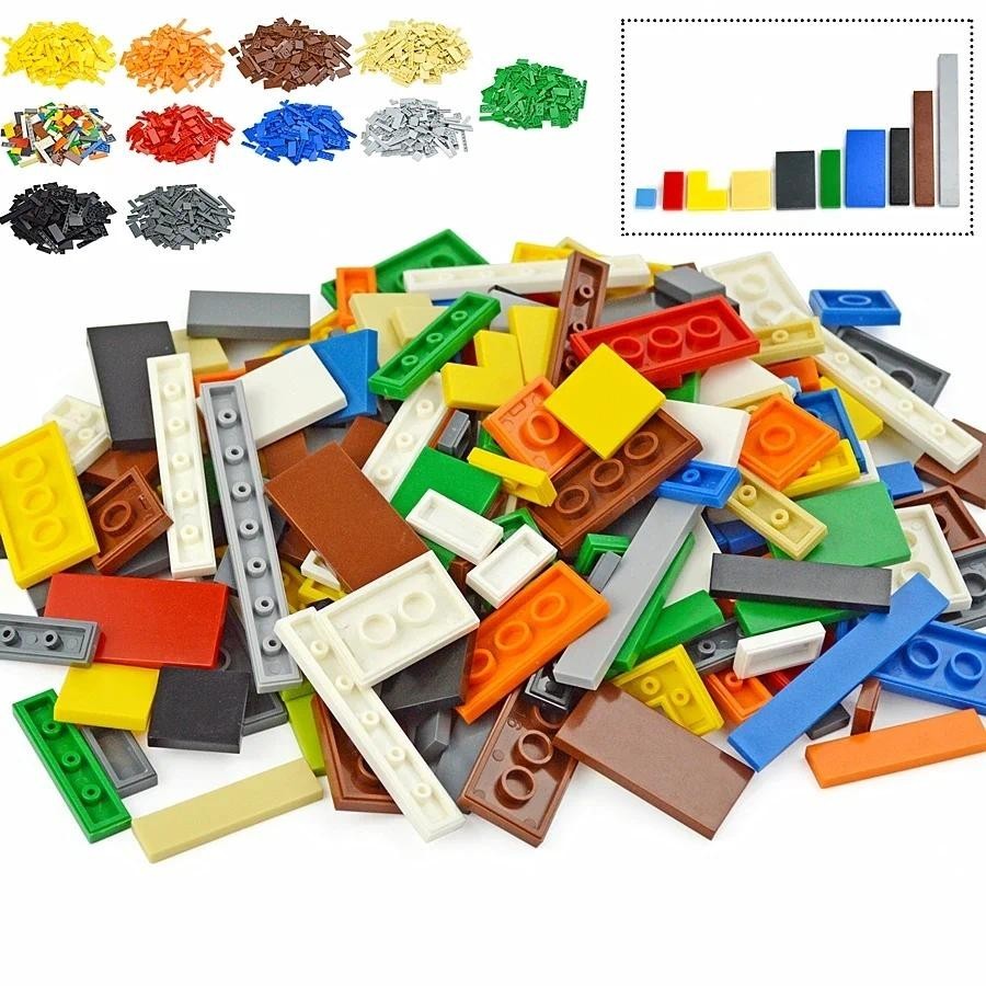 150PCS DIY Model Smooth Thin Building Blocks MOC Multicolour Toy Parts ...