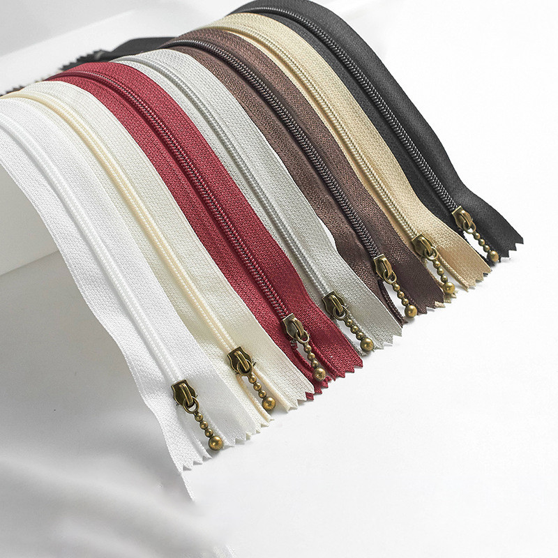 10pcs 15/20/25cm Nylon Droplet Head Zipper Handmade Size 3 Nylon ...