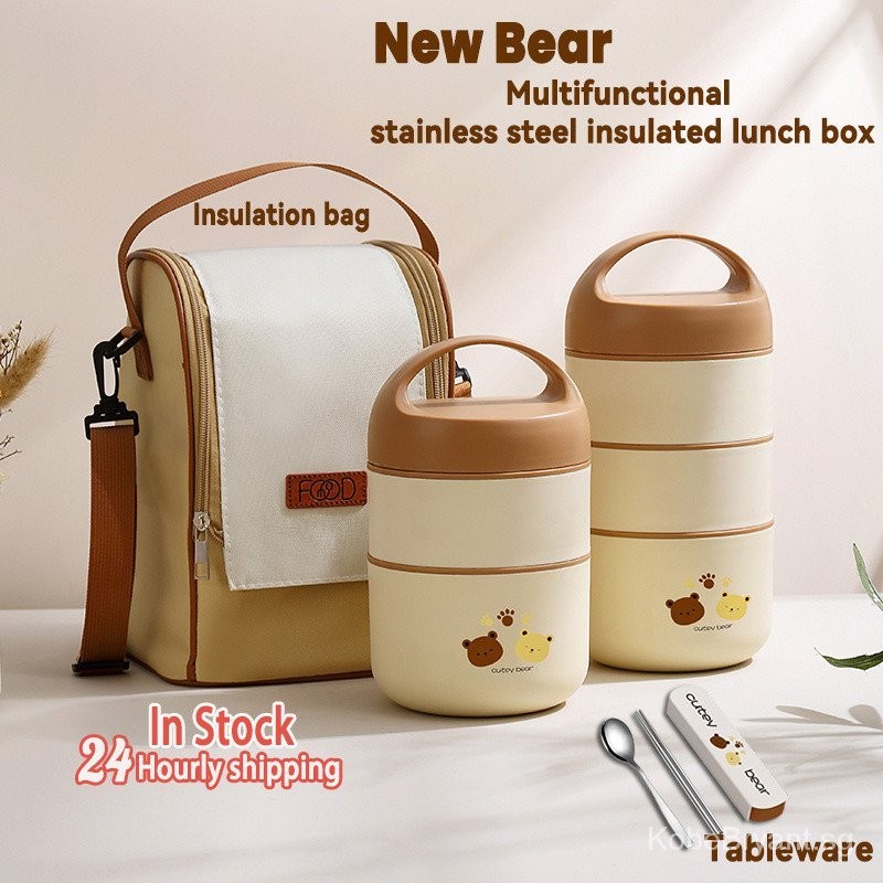 Thermal Lunch Box 304 Stainless Steel Food Flasks for Hot Food Lunch ...