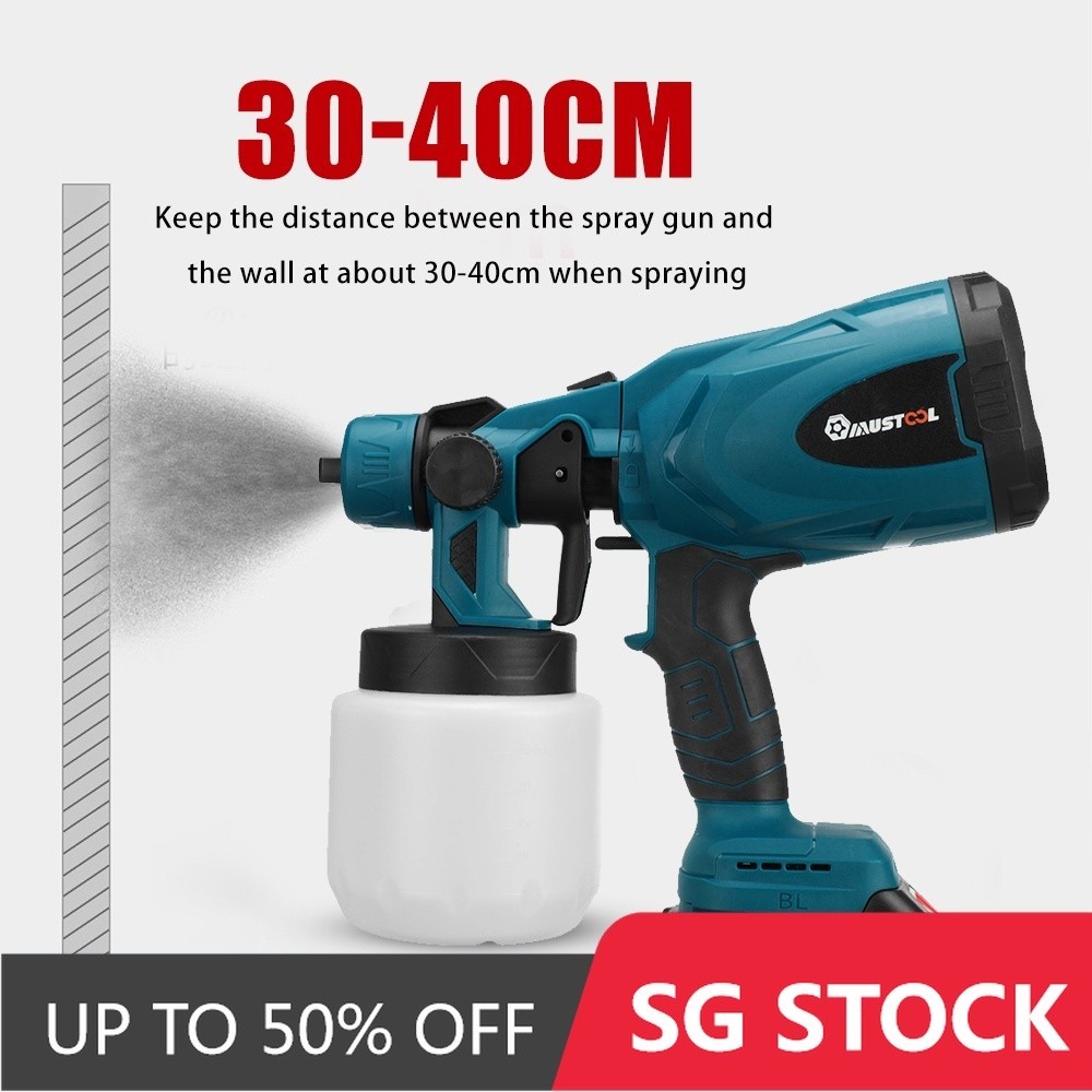 1500W Cordless Electric Spray Guns with 3Nozzle Flow Control Airbrush ...