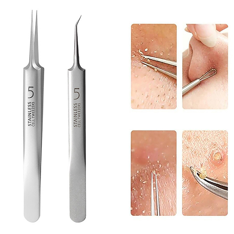 5-in-1 Stainless Steel Acne Clip set German Ultra-fine No. 5 Cell ...