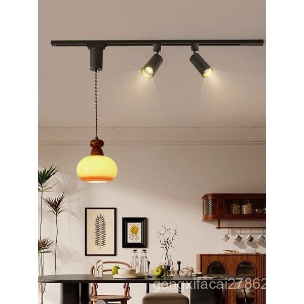 2025New Dining Room Pendant Light Movable Track Spotlight Simple ...