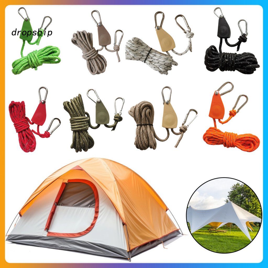 DRO_ Adjustable Wind Rope Quick Locking Rope Adjustable Pulley Wind ...