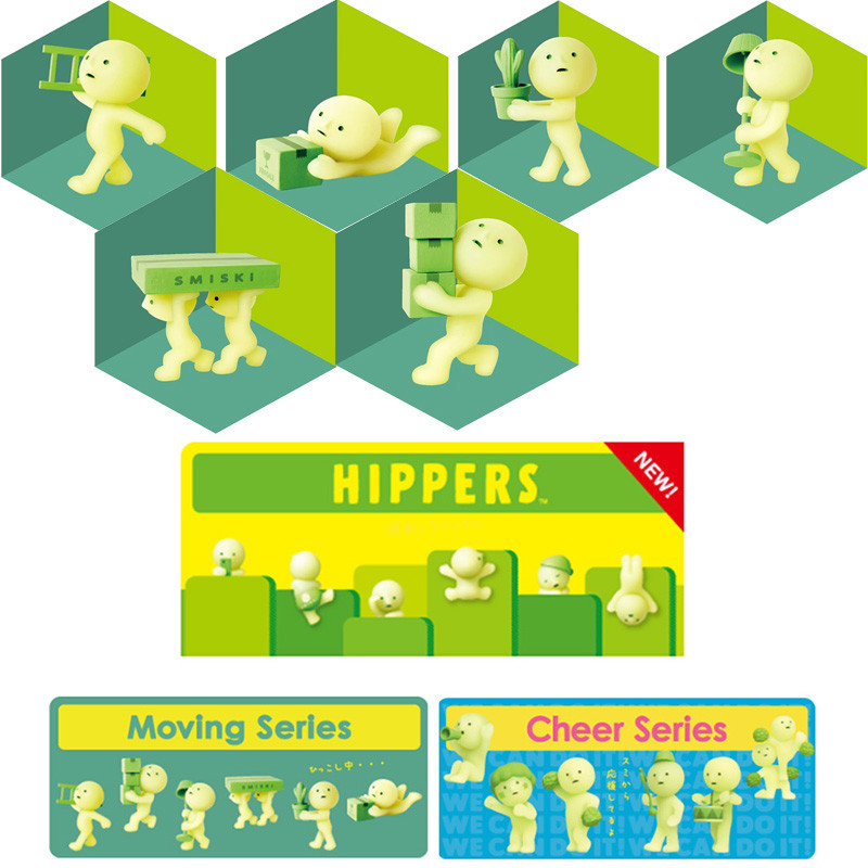12pcs SMISKI Living Series Mini Figure Smiski Hippers Blind Box Smiski ...