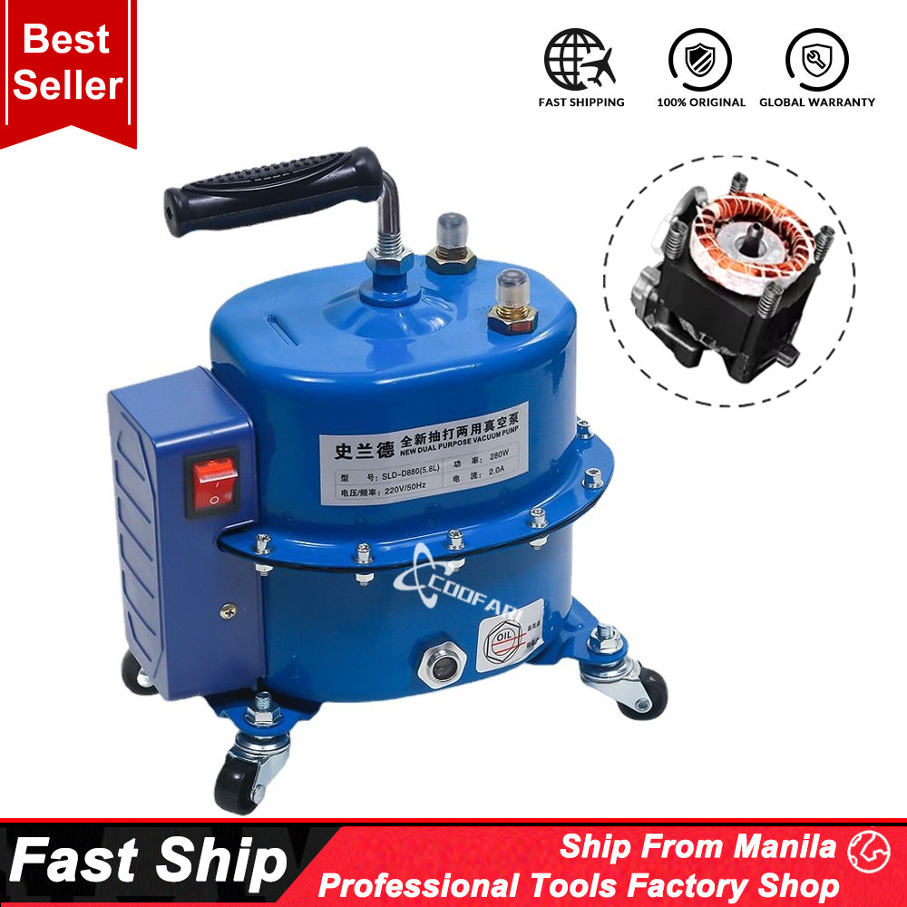 2-in-1 Vacuum Pump & Air Compressor – Dual Function for Vacuuming ...
