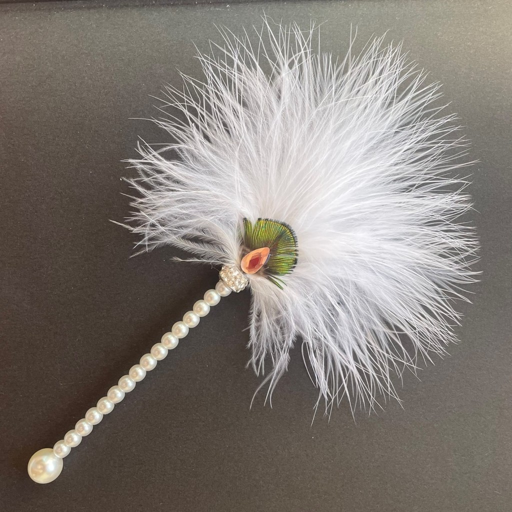 [94%Positive Rate]Peacock Feather Hibiscus Hair Ear Picking Tool Ear ...