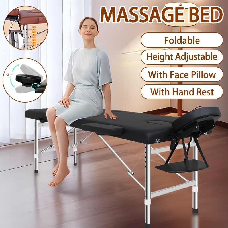Portable Massage Bed Height Adjustable Spa Bed Professional Beauty ...