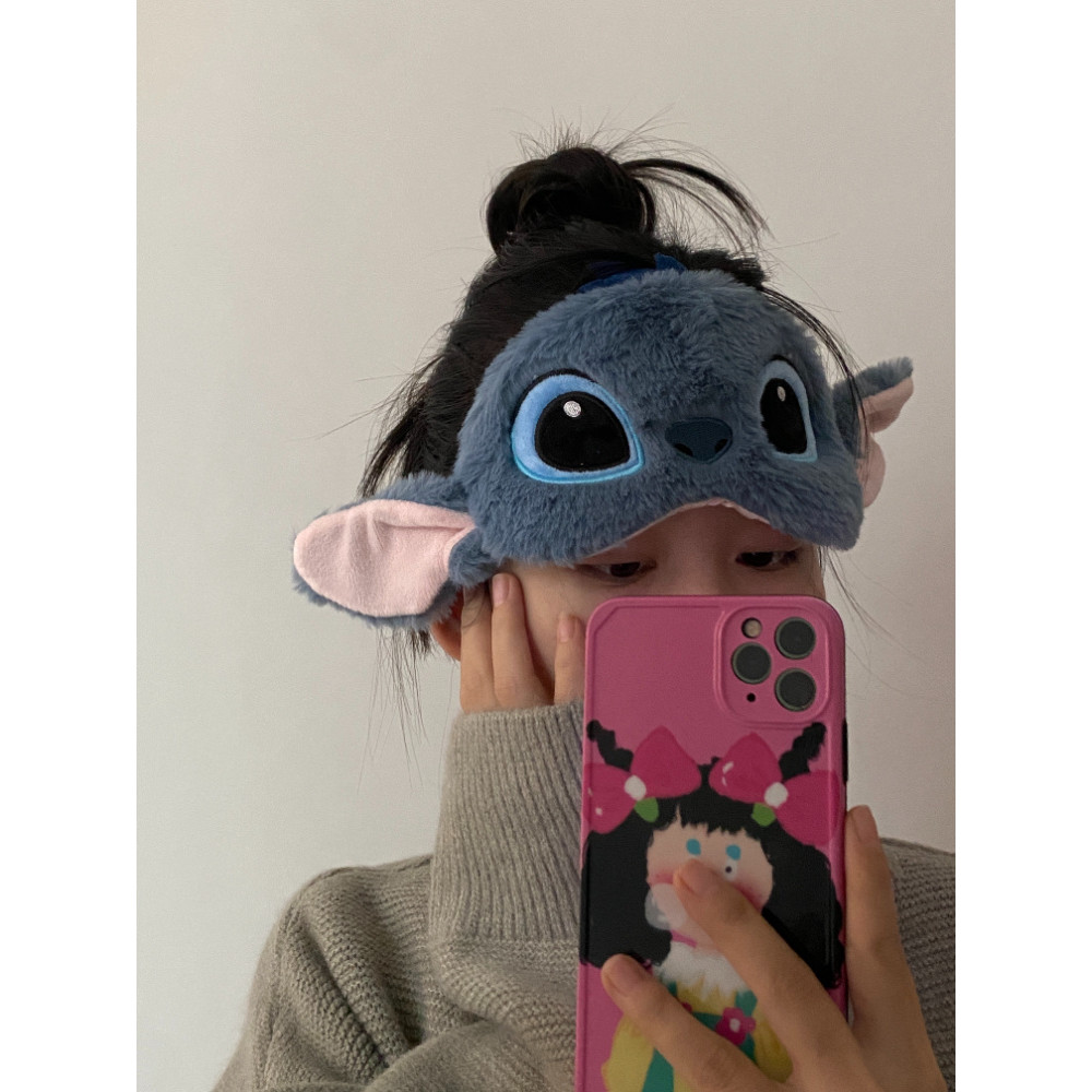 Cartoon Cute Plush Eye Mask | Anime Stitch Sleeping Eye Mask Lunch ...