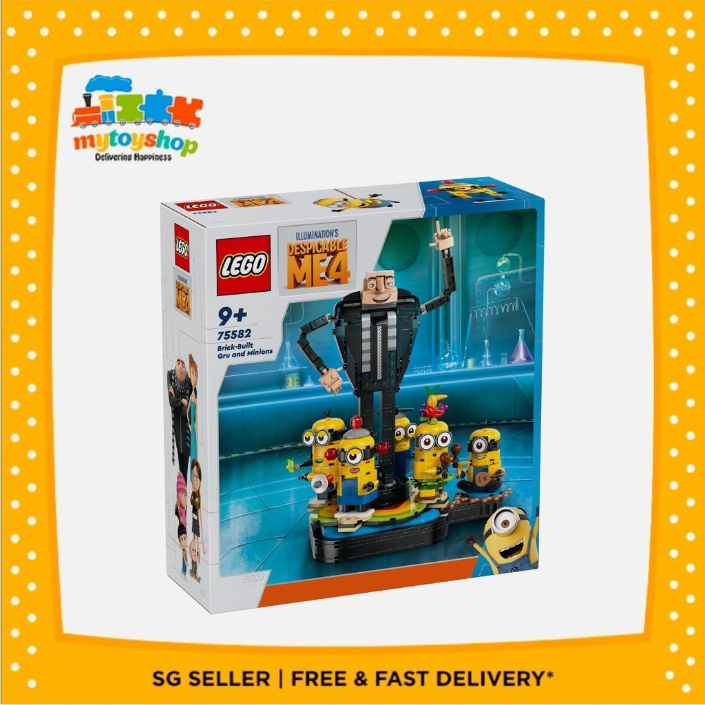 LEGO 75582 Despicable Me Brick Built GRU and Minions | Shopee Singapore