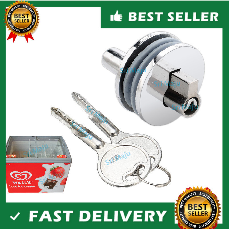 BIG STORE Flora Long Shape Security Lock for Showcase Display Glass ...