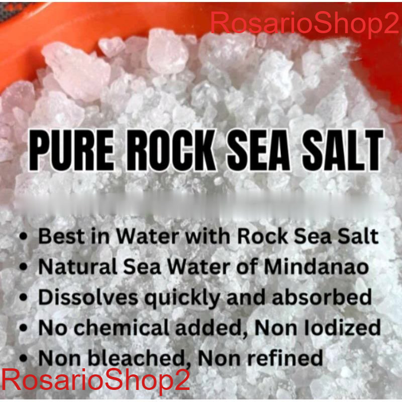 PURE ROCK SALT | MINDANAO SEA PURE ROCK SEA SALT 1KG | Shopee Singapore