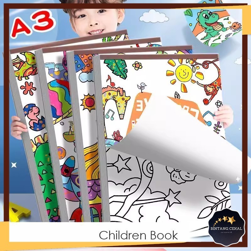 BC Sketch Book Drawing Painting A3 Colouring Book For Kids 30 Sheets ...