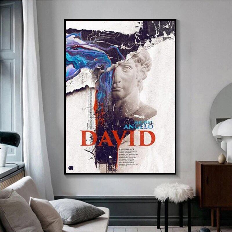 David Sculpture Introduction Poster Canvas Painting Posters and Prints ...