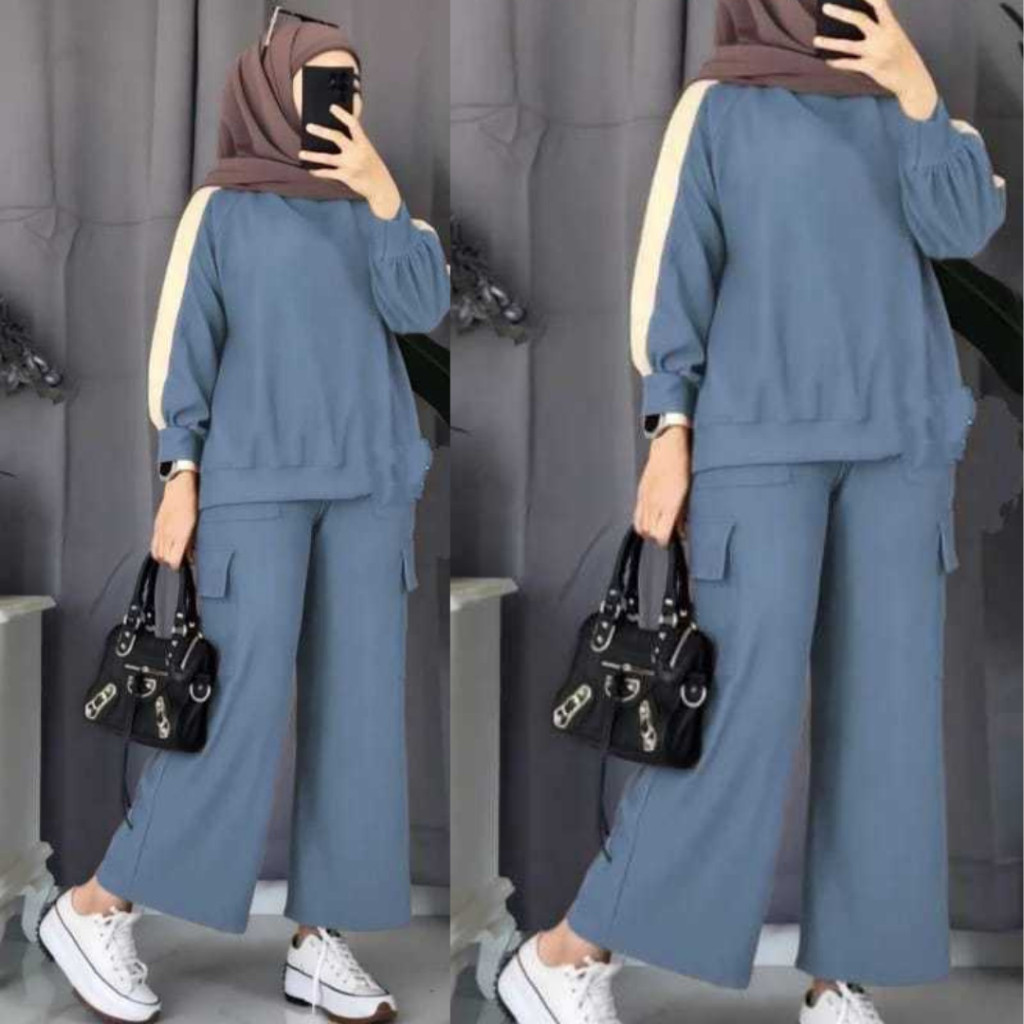 Ziza Cargo Set | One Set of Cargo Pants Tops | Women's Cargo Suit ...