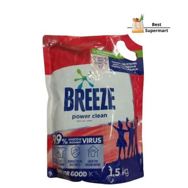 Breeze Liquid Detergent Refill Power Clean 1.8kg | Shopee Singapore