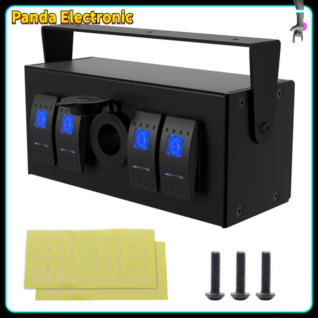 Limited-time offer!! 4 Gang Rocker Switch Box 12V/24V 20 Amp Blue ...