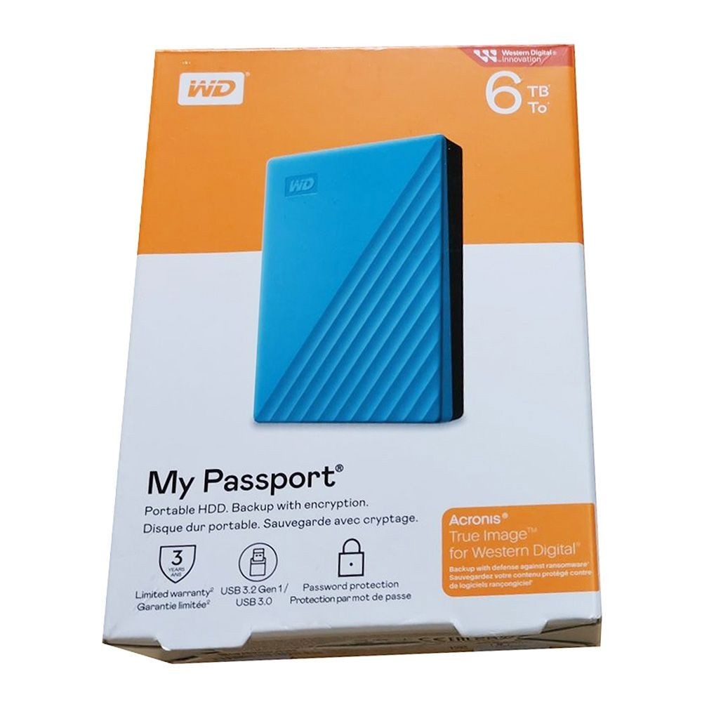 Western Digital 6TB WD My Passport USB Portable External Hard Drive HDD ...
