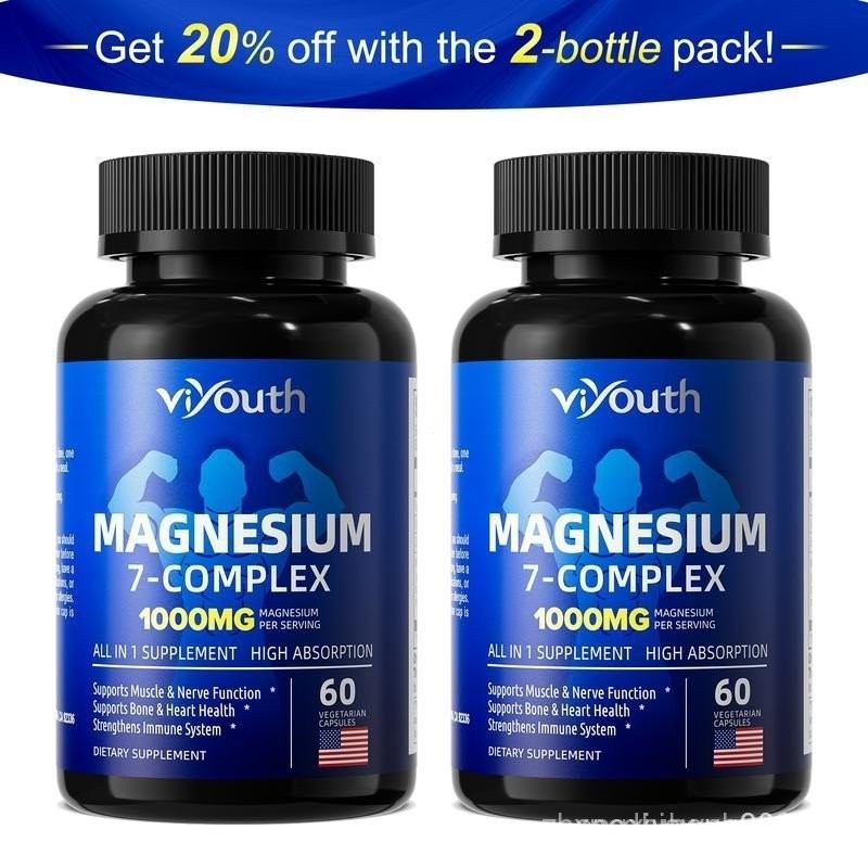 7 in 1 Magnesium Complex Supplement, Cortisol Soothing, Magnesium ...