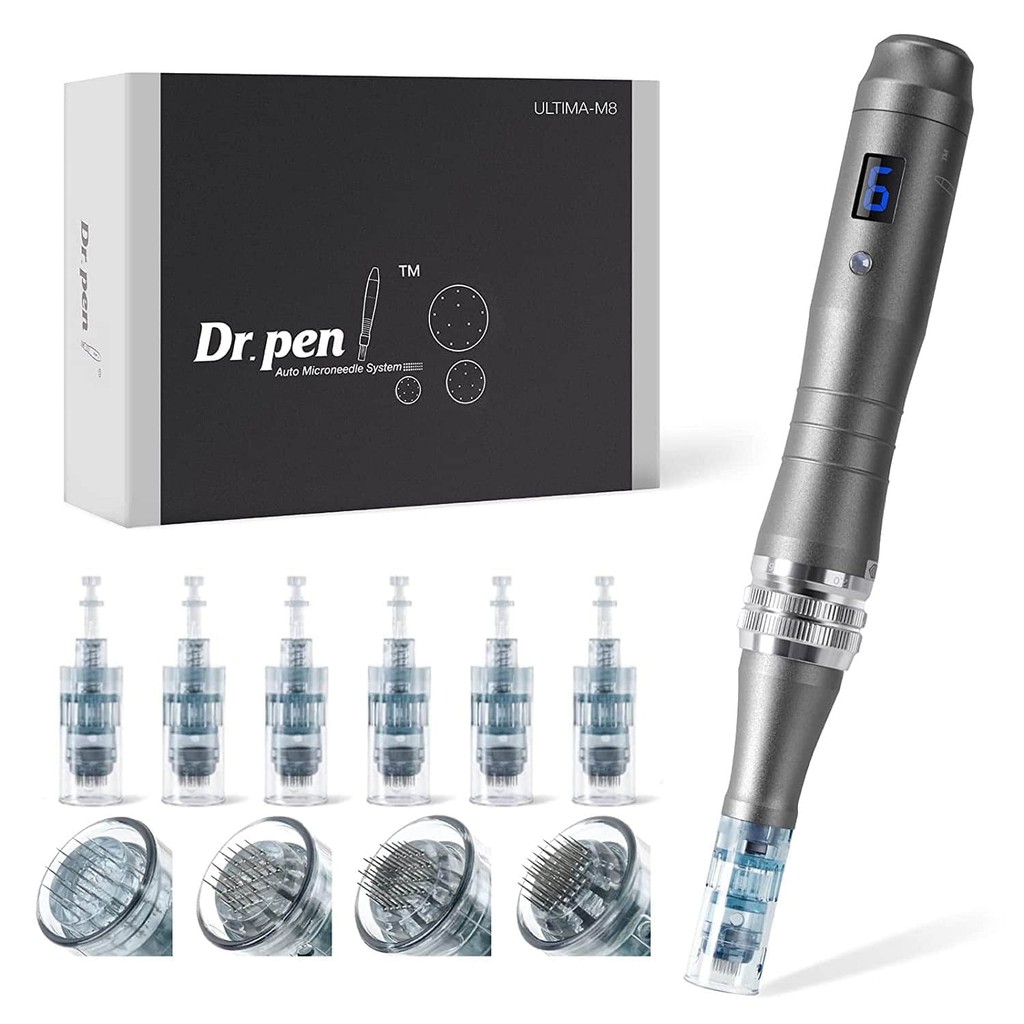 DermaPen Acne Needle Dr Pen Dermapen Microneedling Facial Ultima M8 Hair Growth Electric Anti ...