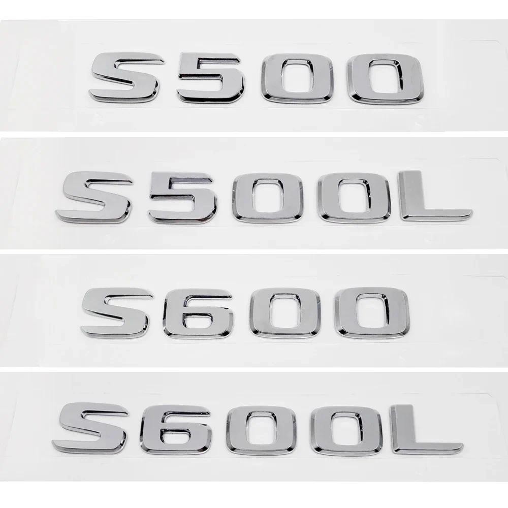 ABS Plastic S500 S500L S600 S600L Trunk Rear Logo Badge Emblem Sticker ...