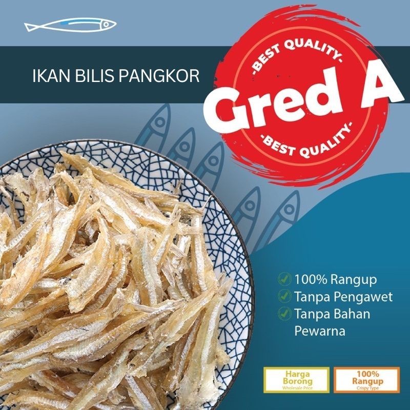 Crispy PANGKOR ANCILL FISH - READY TO PACK 500G | Shopee Singapore