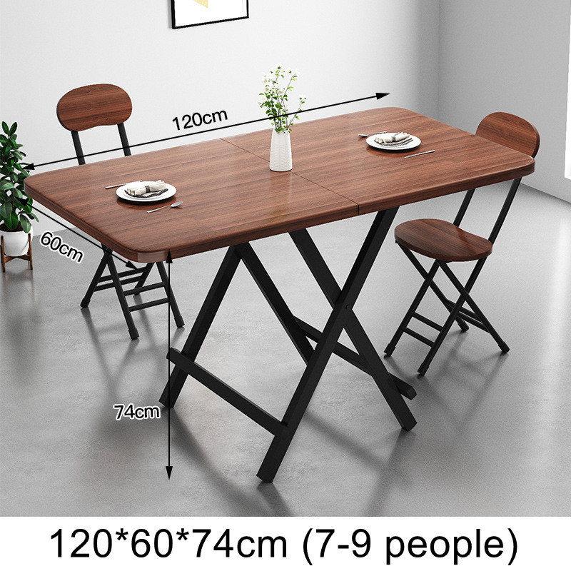Wooden Foldable Dining Table Simple Modern Folding Computer Table ...