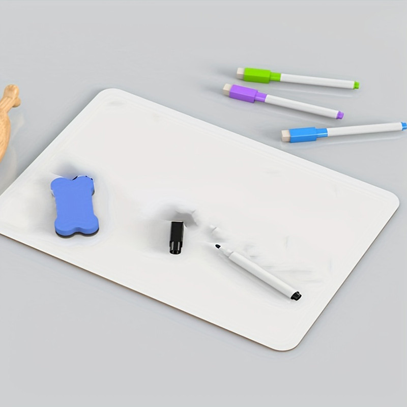 Mini Erasable Double-sided Whiteboard Writing Board&Whiteboard Pens for ...