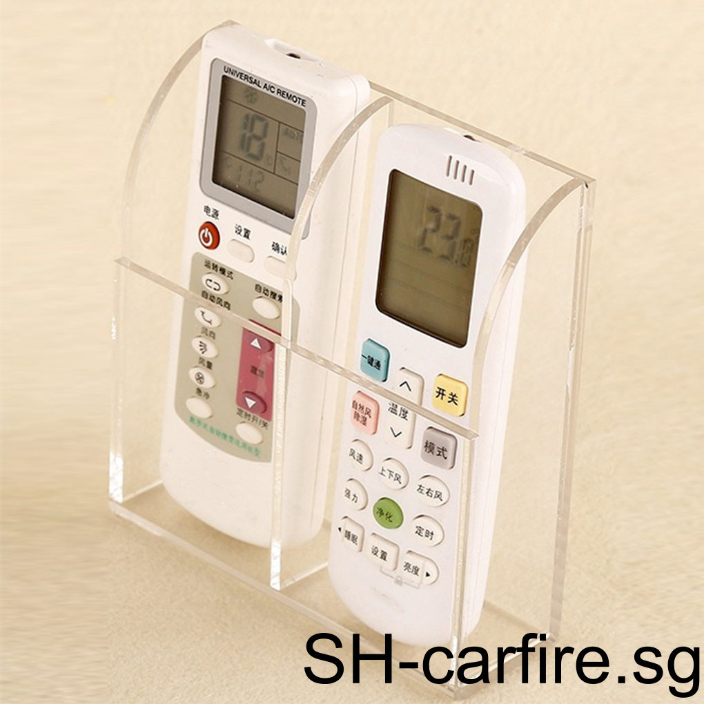 Remote Control Holder Transparent Plexiglass Fixing Box Organizer Media ...