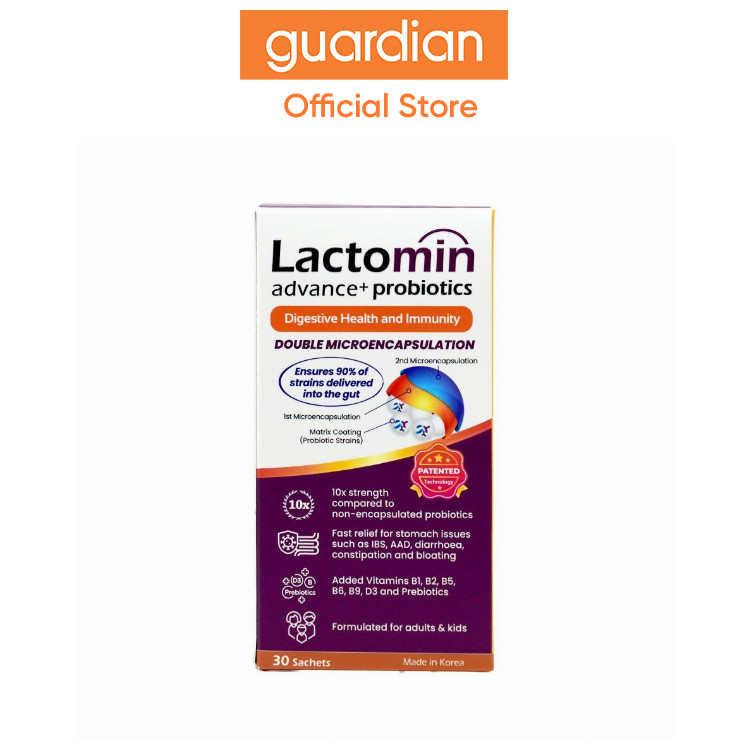 Lactomin Advance + Probiotics with added Vitamins + Prebiotics, 30 ...