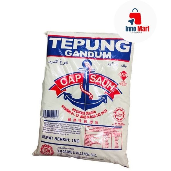Tepung Gandum Cap Sauh Wheat Flour 1kg | Shopee Singapore