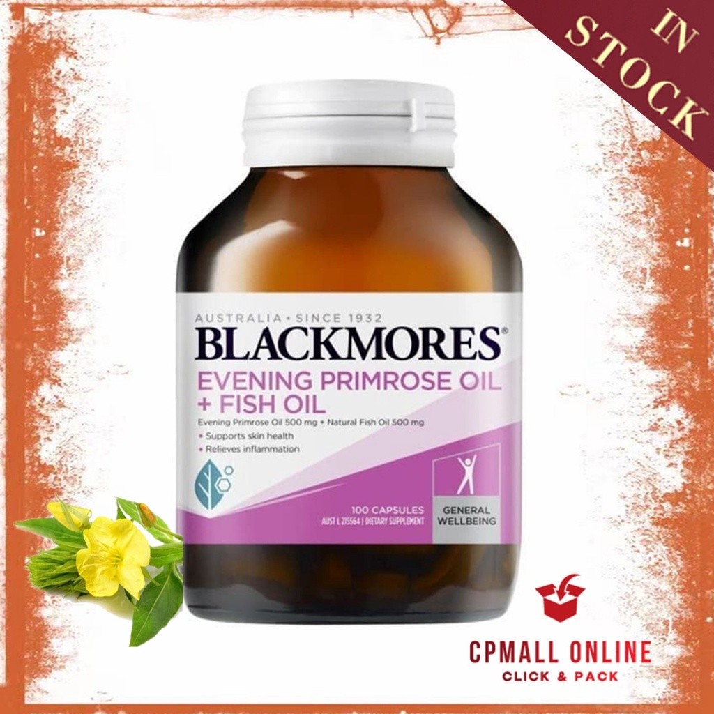 [Expiry Date: 09/2025] Blackmores 月见草鱼油 EPO Evening Primrose Oil + Fish ...