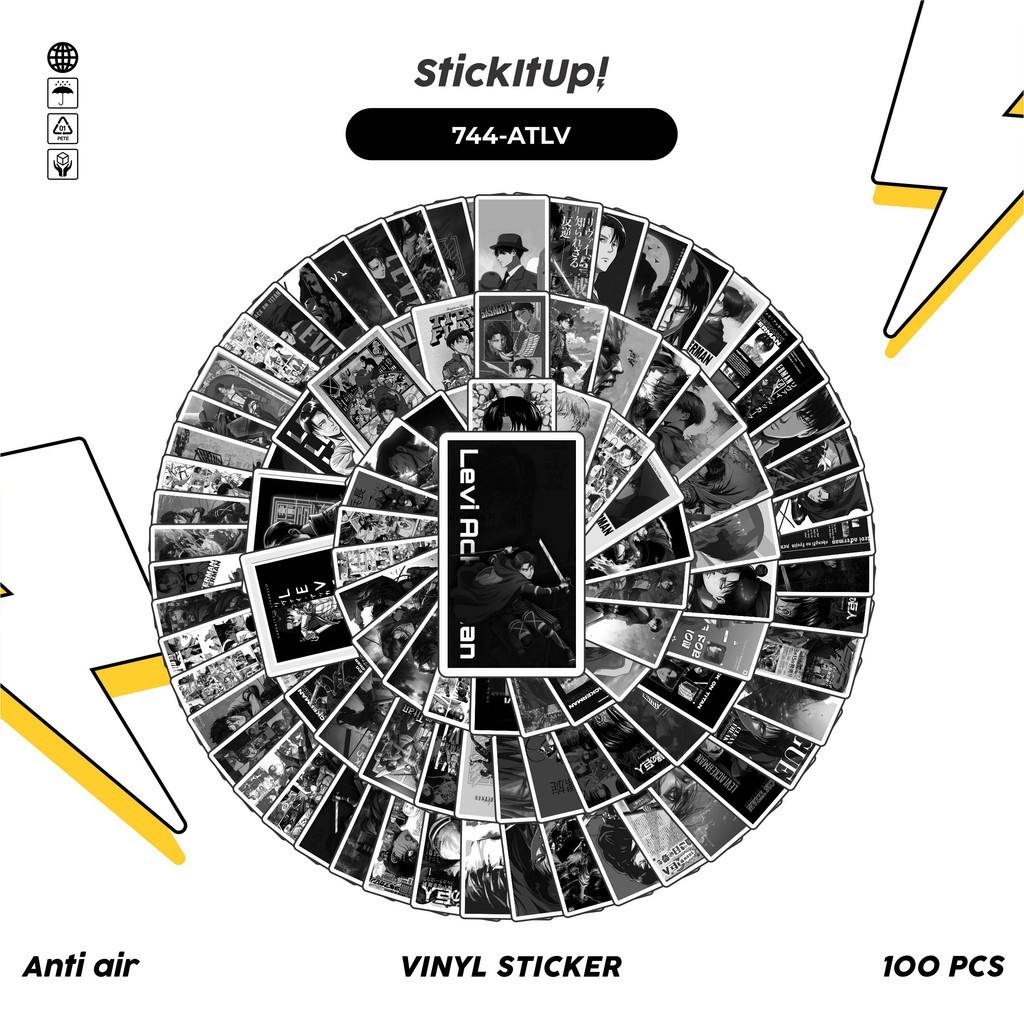 HP COD COD COD COD 100 Pcs Sticker Pack Mini Poster Black And White ...