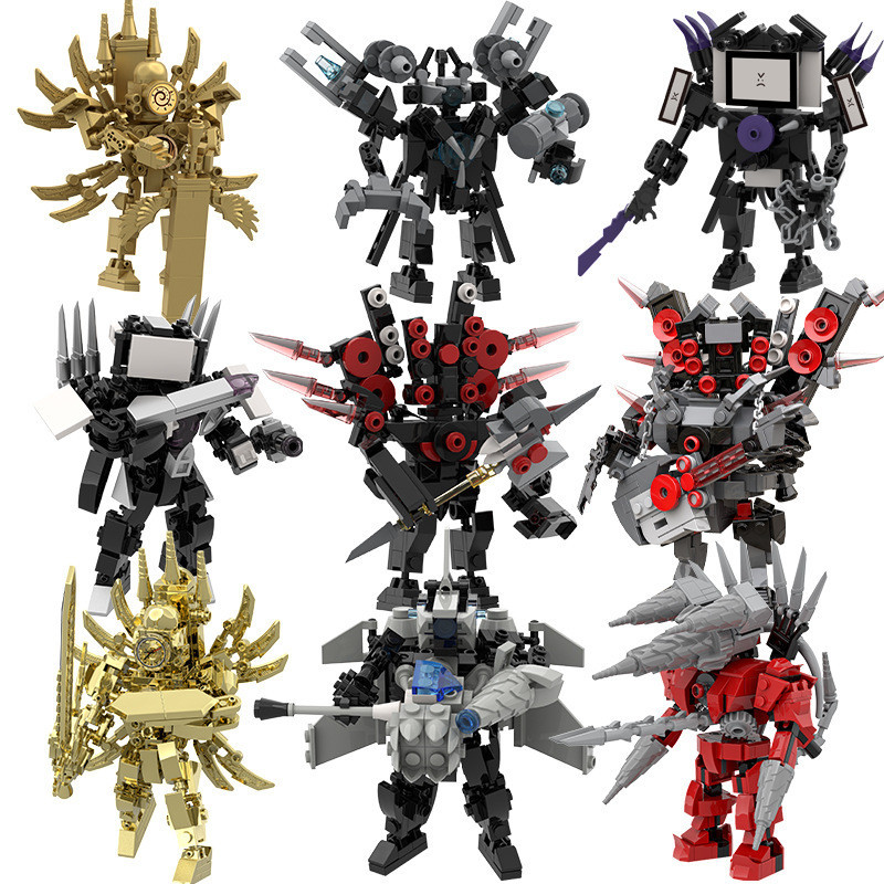 New LEGO Q-version Skibidi Toilet Titan Man and Titan Monitor Man ...