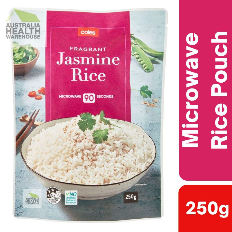 [CLEARANCE Expiry: 01/09/2024] Coles Fragrant Jasmine Microwave Rice ...