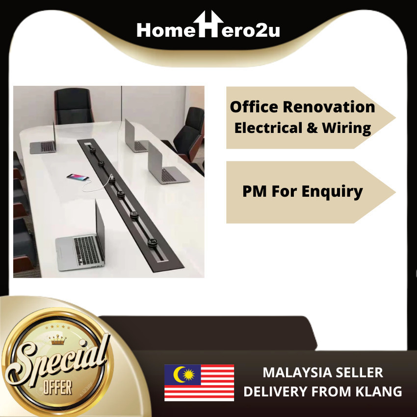 M&E Electrical and wiring for Office socket plug power point Lighting ...