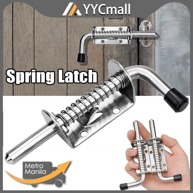 304 Stainless Steel Heavy Duty Spring Latch Lock Barrel Bolt Lock ...