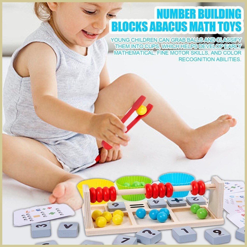 Number Abacus Preschool Learning Activities For Kids Alphabet Blocks ...