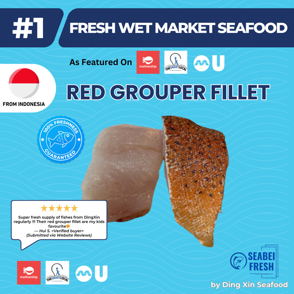 [Seabei Fresh] Fresh Red Grouper Fillet/Slices/Cubes (200-250G ...