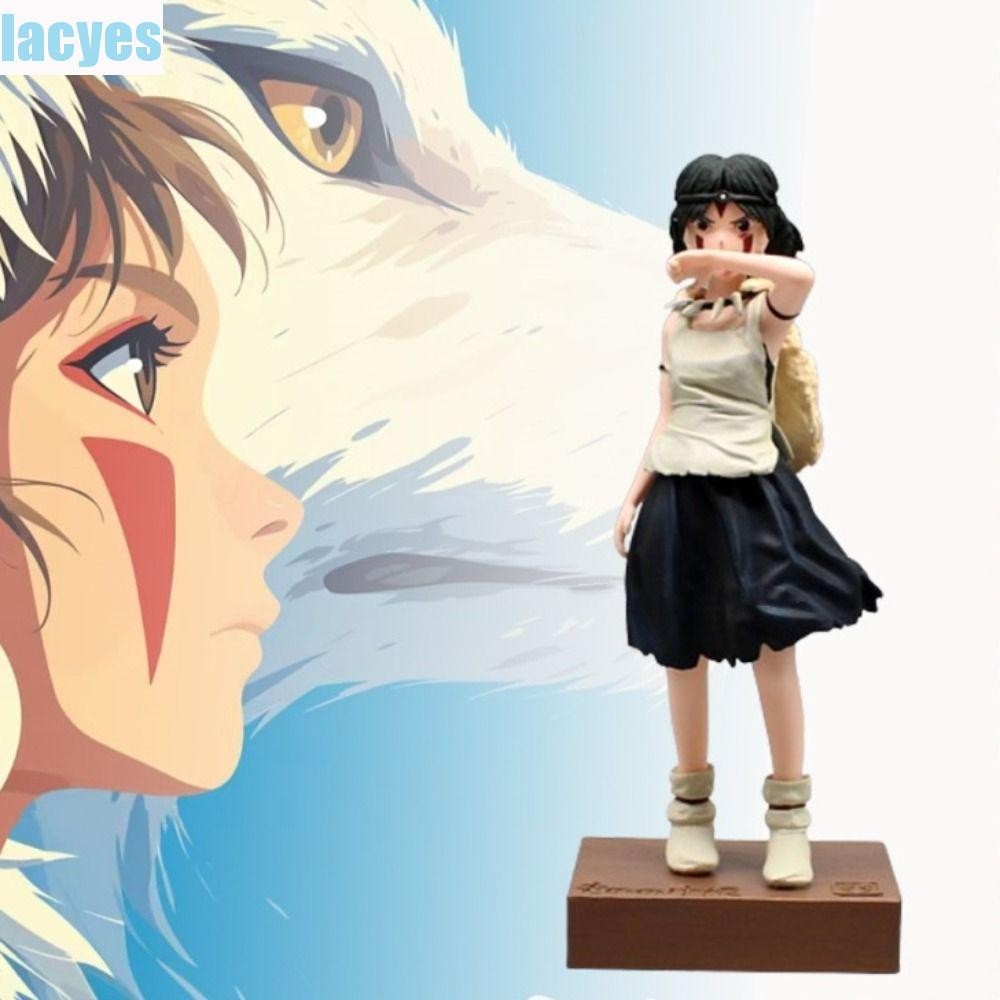 LACYES Princess Mononoke Figures, Model Toy Pvc Doll Mononoke San Model ...