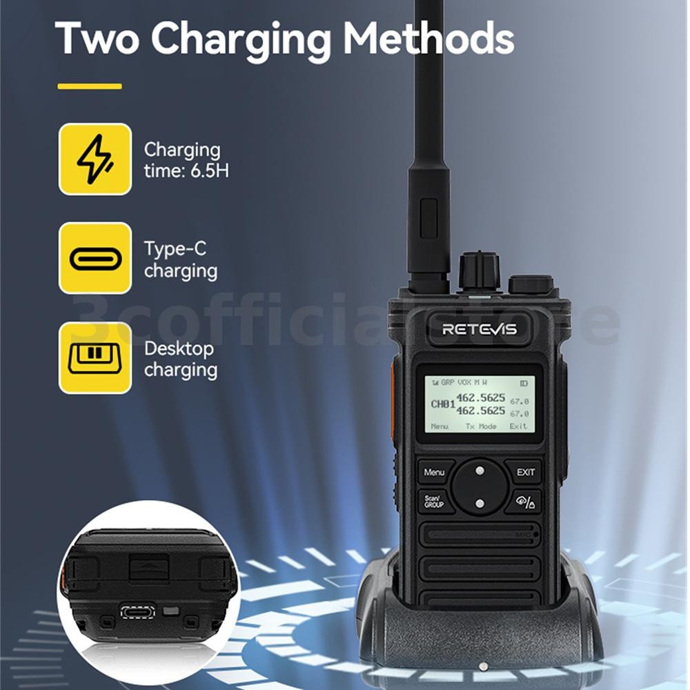 Retevis RT86S Walkie Talkie Long Range Two Way Radio 30 Channels UHF ...