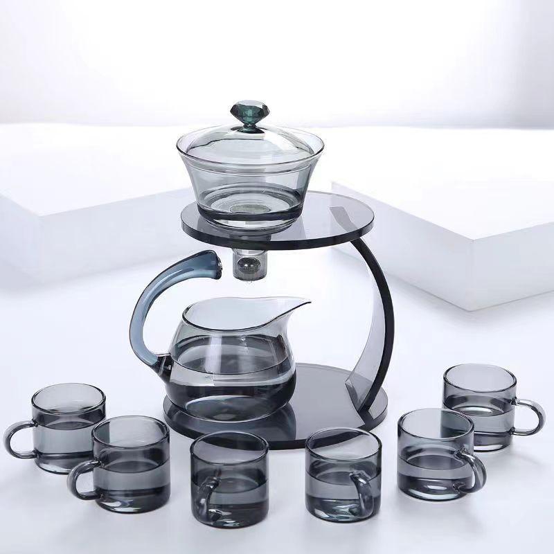 Lazy Semi-Automatic Tea Maker Climbing Tea Set Office Magnetic Tea Pot ...