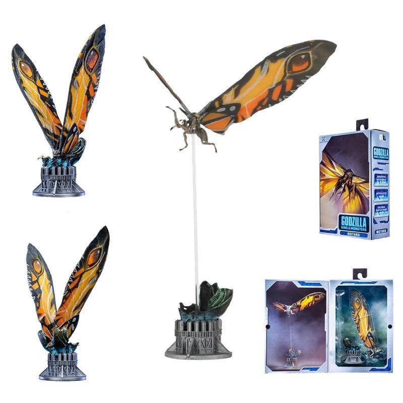 7 Inch NECA Godzilla King of Monsters Mothra Latton Hand Puppet Model ...