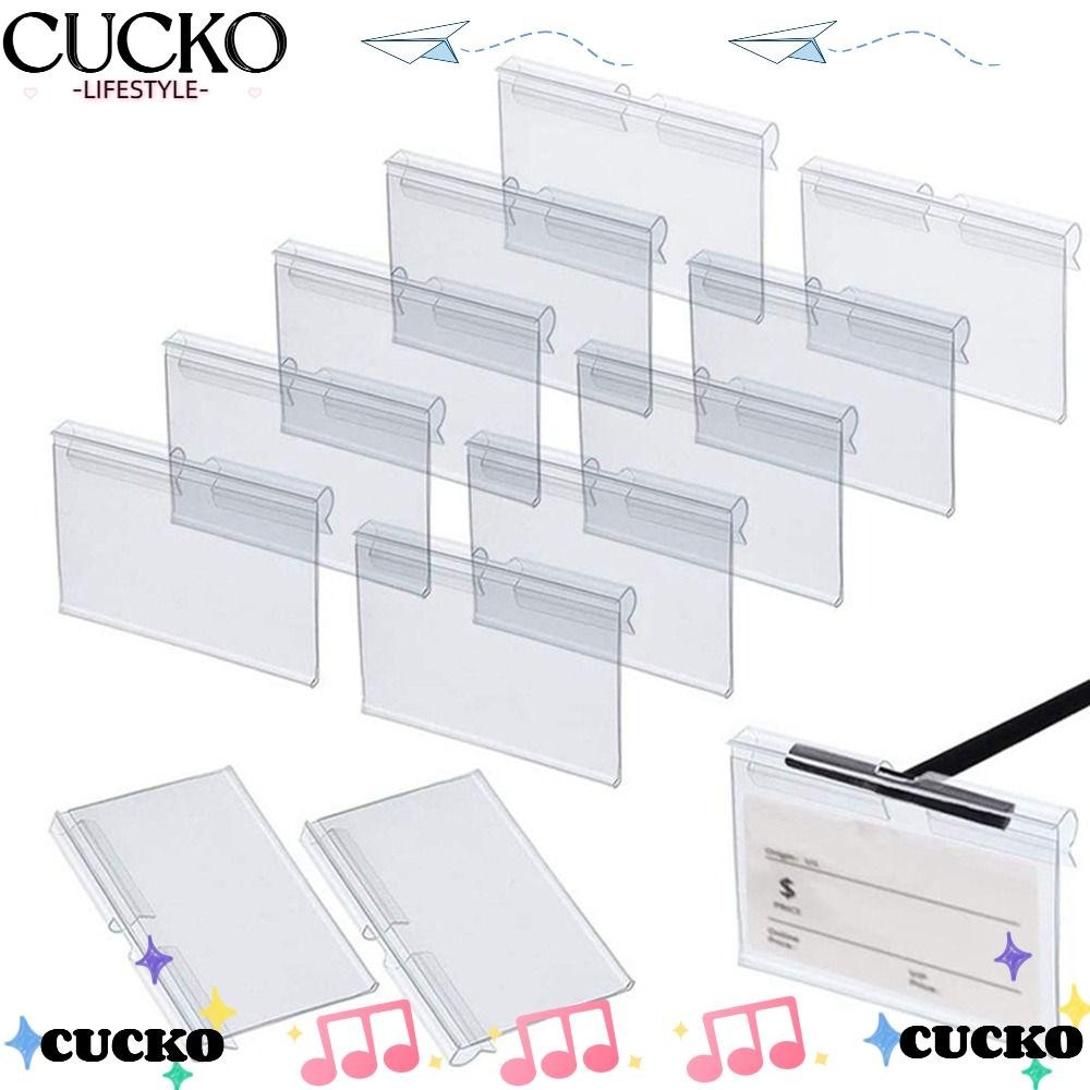 CUCKO 50PCS Price Tag Holder, Signage Double line hook Label Holder ...