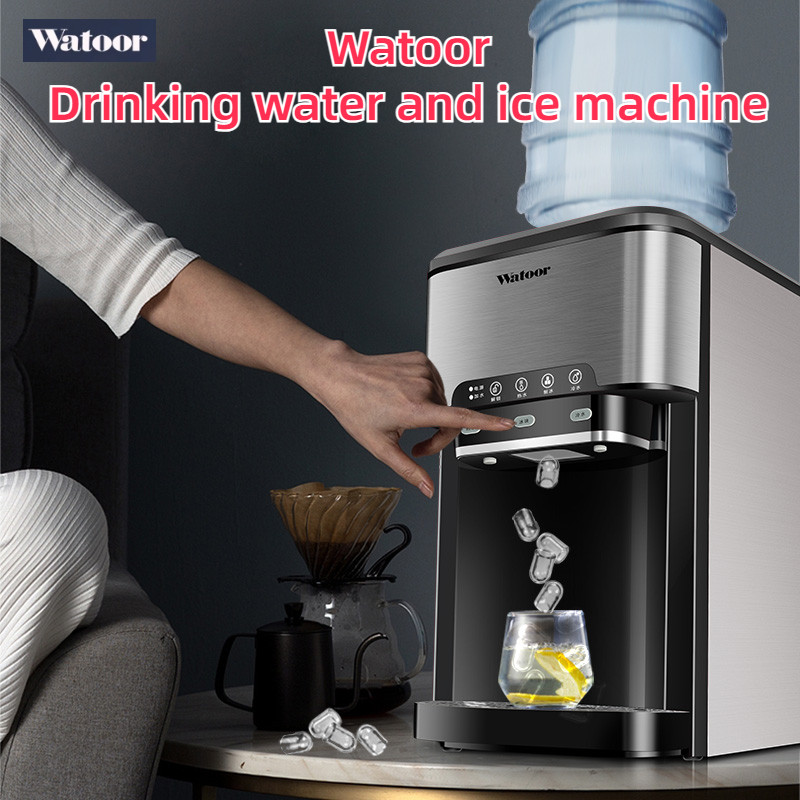 Watoor Multifunctional Ice Making Water Dispenser Small Desktop ice ...