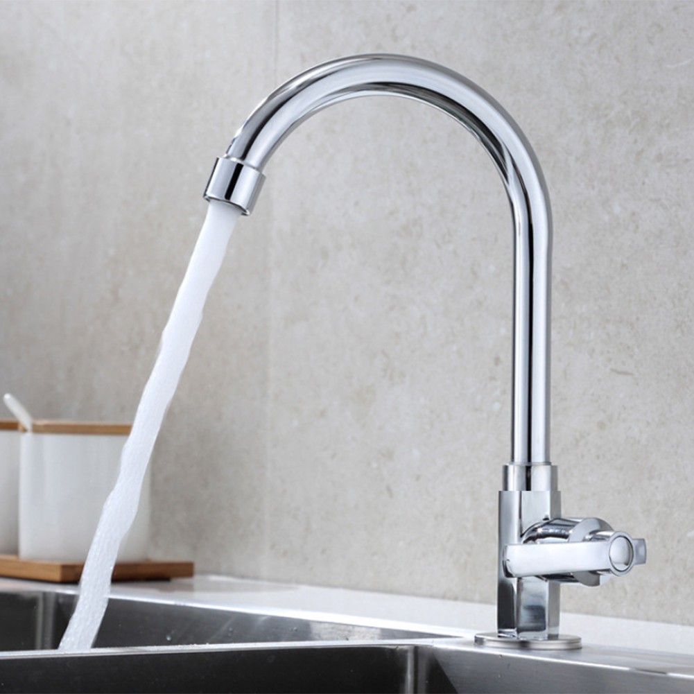 [FARYPOKT]Sink Cold Taps Faucet Kitchen Sink Faucet Single Lever Hole ...
