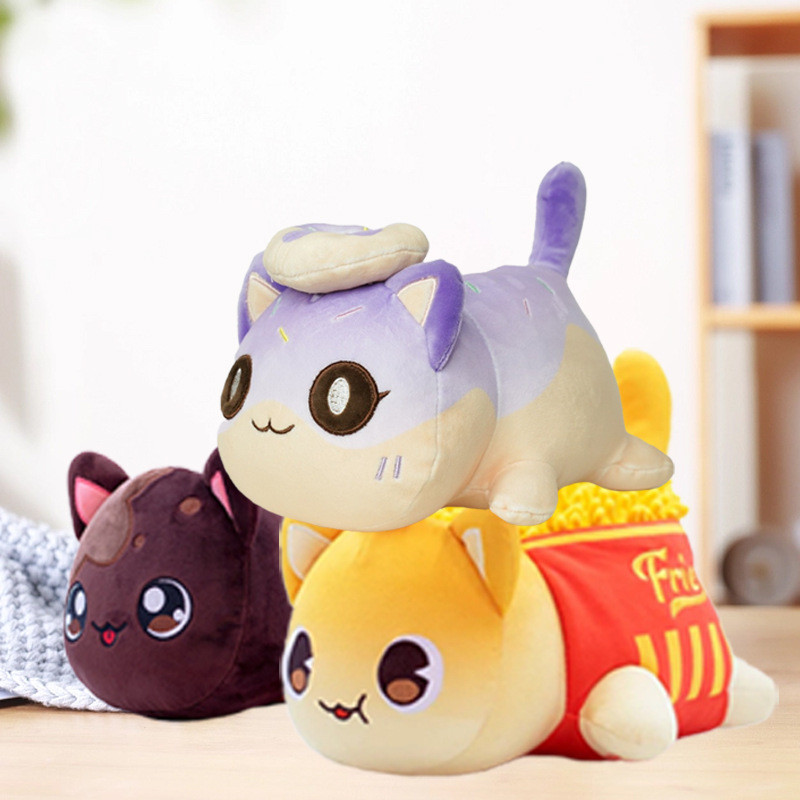 Cute Meows Aphmau Plush Toys Aphmau Mee Meow Food Cat Coke French Fries