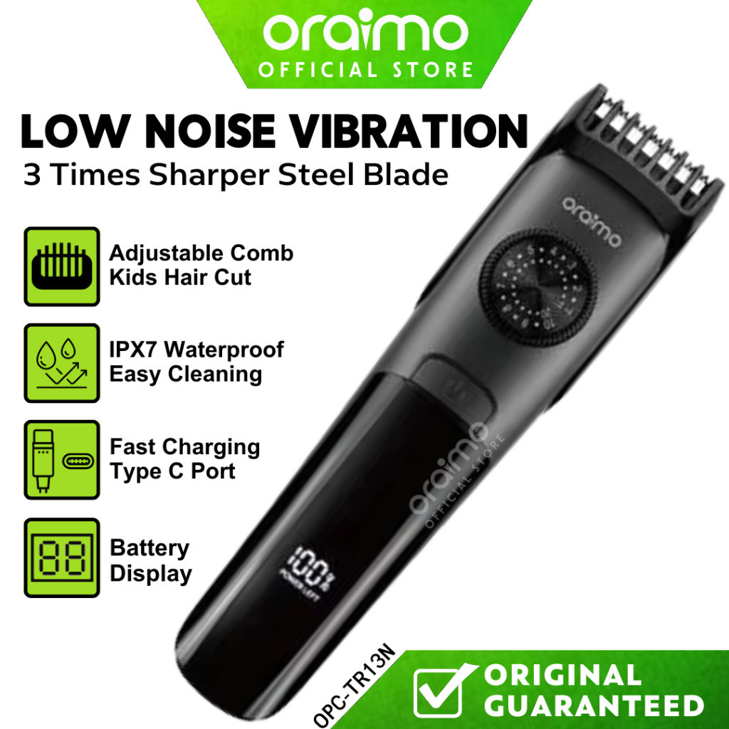 ORAIMO Rechargeable Cordless Clipper Machine Waterproof Cutter Kids ...