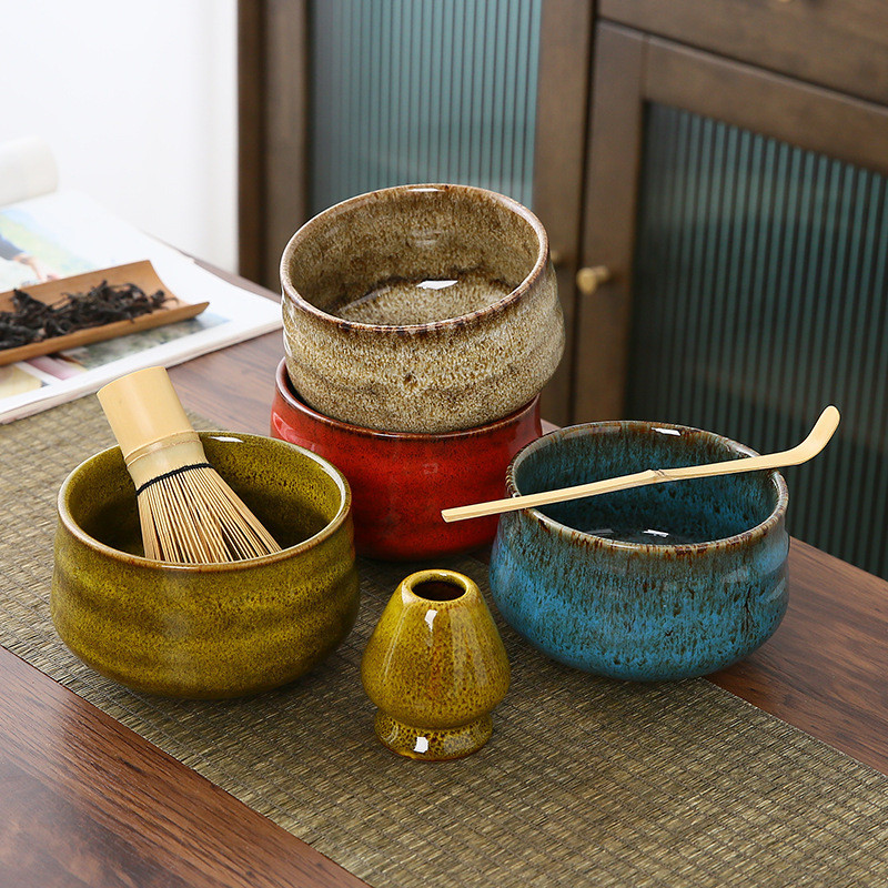 Matcha Tea Set7Pieces Suit Matcha Bowl Matcha Blender Bracket Tea Whisk ...