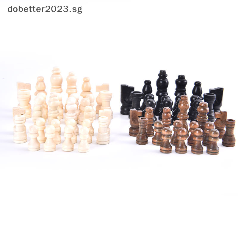 [DB] 32pcs Chess Pieces Complete Chessmen International Word Chess Set ...