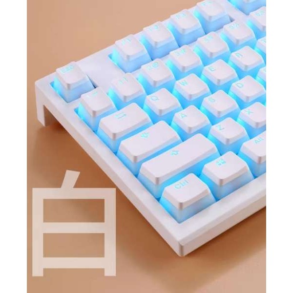 keycaps PBT double skin milk pudding transparent key cap customized ...